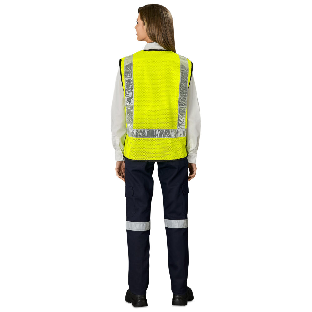 Airport Hi-Viz Reflective Full Zip Vest Supreme Visibility